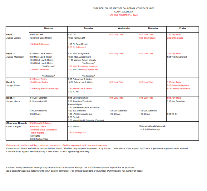 Remote Appearance Information | Superior Court of California | County ...